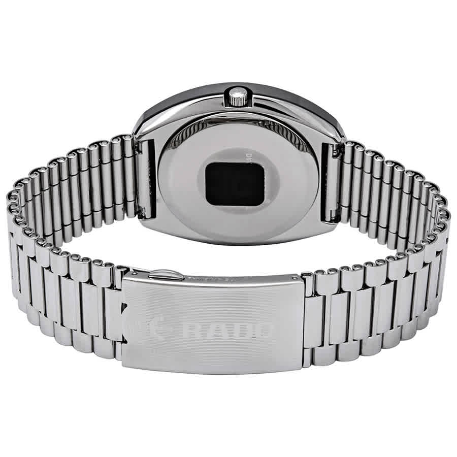 Rado Diastar Black Dial Stainless Steel Mens Watch R12391153 ...